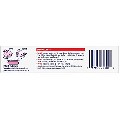 Fixodent Ultra Max Hold Dental Adhesive, 2.2 oz (Pack of 7)