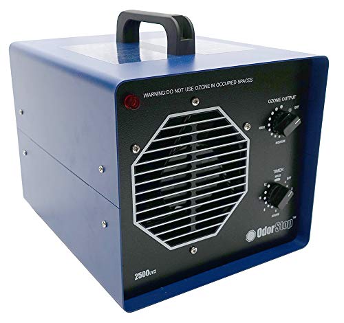 OdorStop OS2500UV2 Professional Grade Ozone Generator/UV Air Purifier for Areas of 2500 Square Feet+, For Deodorizing and Purifying Medium Occupied Spaces Such as Garages and Basements