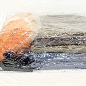 Clear Vinyl Zippered Storage Bags 15 x 18 x 7 Inch 10-Pack