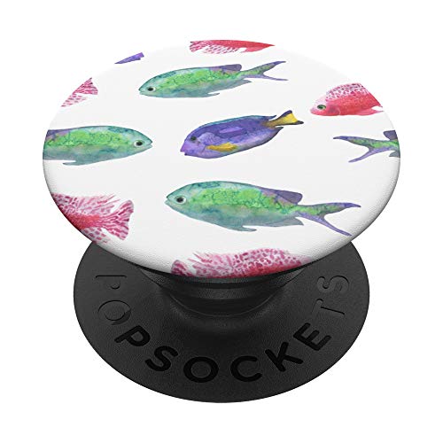 Cute Fish Pop Socket - Aquarium Pop Socket - Pet Fish PopSockets PopGrip: Swappable Grip for Phones & Tablets