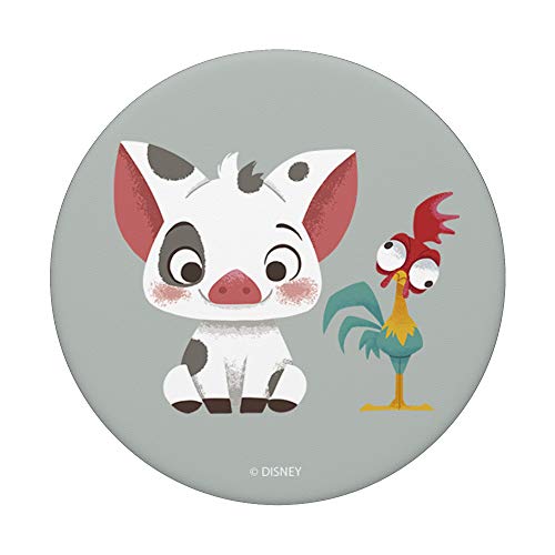 Disney Moana Pua And Hei Hei Cartoony PopSockets PopGrip: Swappable Grip for Phones & Tablets