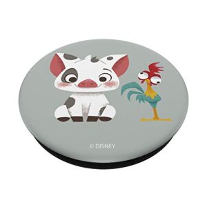 Disney Moana Pua And Hei Hei Cartoony PopSockets PopGrip: Swappable Grip for Phones & Tablets