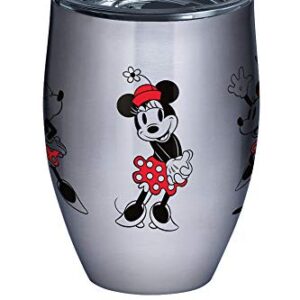 Tervis - 1308779 Tervis Disney - Minnie Mouse Poses Stainless Steel Insulated Tumbler with Clear and Black Hammer Lid, 12oz, Silver