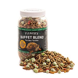 flukers 70026 buffet blend box turtle food, 6.5oz, 0.5 pounds