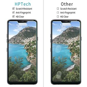 HPTech 2-Pack Compatible for LG G7 ThinQ Screen Protector Tempered Glass, 9H Hardness, Bubble Free, Case Friendly