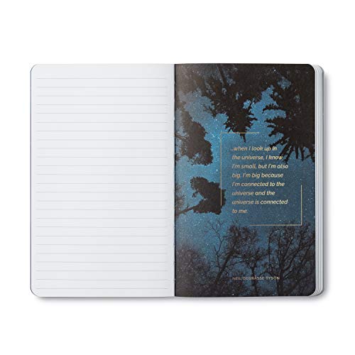 Compendium Softcover Journal - Look to the Stars – A Write Now Journal with 128 Lined Pages, 5”W x 8”H