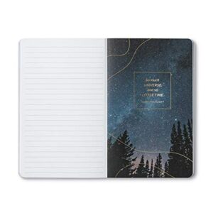 Compendium Softcover Journal - Look to the Stars – A Write Now Journal with 128 Lined Pages, 5”W x 8”H