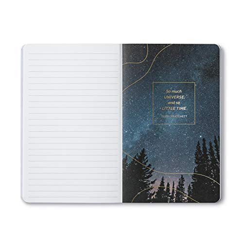 Compendium Softcover Journal - Look to the Stars – A Write Now Journal with 128 Lined Pages, 5”W x 8”H