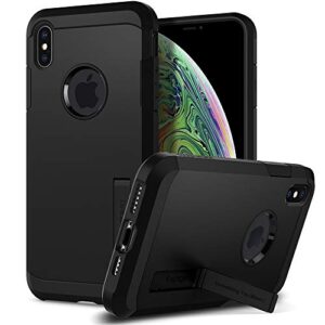 spigen tough armor designed for iphone xs max case (2018) - black