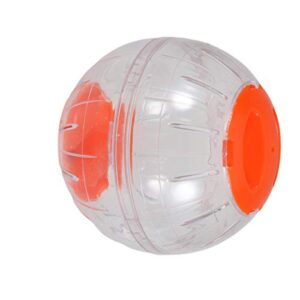 popetpop hamster running ball run exercise ball run-about mini ball for small animal pet (orange)