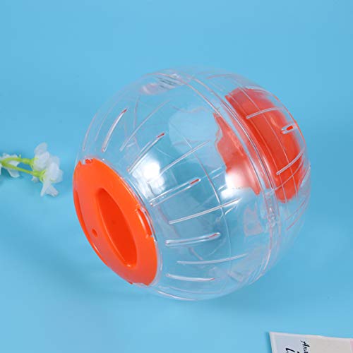 POPETPOP Hamster Running Ball Run Exercise Ball Run-About Mini Ball for Small Animal Pet (Orange)