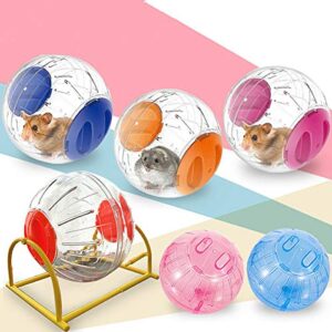 POPETPOP Hamster Running Ball Run Exercise Ball Run-About Mini Ball for Small Animal Pet (Orange)