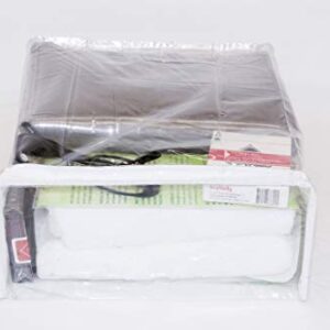 Clear Vinyl Zippered Storage Bags 9 x 11 x 4 Inch 10-Pack