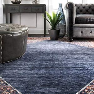 nuLOOM Temptation Floral Persian Area Rug, 3' x 5', Navy