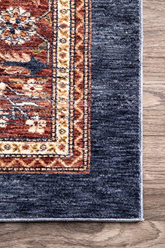 nuLOOM Temptation Floral Persian Area Rug, 3' x 5', Navy