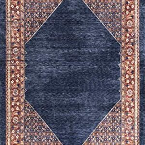 nuLOOM Temptation Floral Persian Area Rug, 3' x 5', Navy