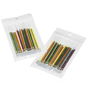 OfficeGoods Gel Pen Refills - 24 Individual Colors - Fits Most Gel Pens - Fast Drying Ink - Perfect for Artists, Adult & Kids Coloring Books, Mandalas, Nature - 2 Pack - Earth Tones