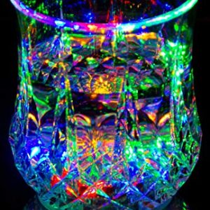 Liquid Activated Multicolor LED Tumblers ~ Fun Light Up Drinking Glasses - 6 oz. - Set of 8