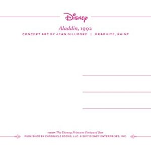 Disney Princess Postcard Box: 100 Collectible Postcards (Disney Art Stationery, Gift for Disney Lover)