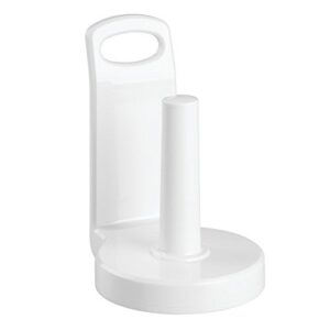 idesign paper towel holder for kitchen countertops - white