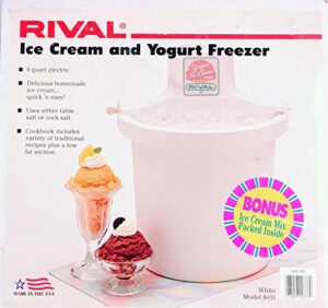 rival electric 4-quart ice cream maker