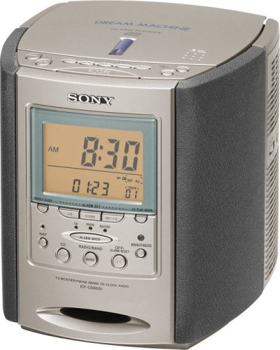 Sony ICF-CD863V AM/FM/TV/Weather Clock Radio/CD Player (Discontinued by Manufacturer)