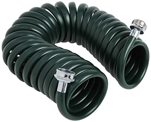 Plastair SpringHose PUWE625B94H-AMZ Light EVA Drinking Water Safe Recoil Garden Hose, Green, 3/8-Inch by 25-Foot