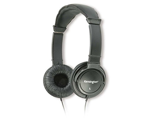 Kensington Hi-Fi On-Ear Headphones with 9-Foot Cord (K33137),Black