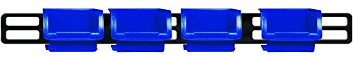 Performance Tool W5196 Large Stackable Storage Trays - Adjustable for Vertical or Horizontal Position, Blue, Pack of 4