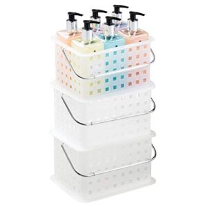 iDesign Storage Organizer Basket, for Bathroom, Health and Beauty Products - Small, Frost