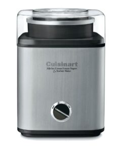 cuisinart cim-60pcfr pure-indulgence 2-quart ice-cream maker, brushed chrome renewed