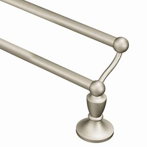 moen dn8222bn wembley 24-inch double -towel bar, 26.28&quot, brushed nickel