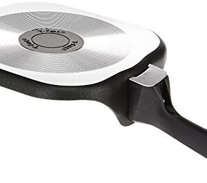 T-fal B36314 Specialty Nonstick Mini-Cheese Griddle Cookware, 6.5-Inch, Black