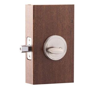 Copper Creek DB2410SS Single Cylinder Deadbolt, Standard Size, Satin Stainless