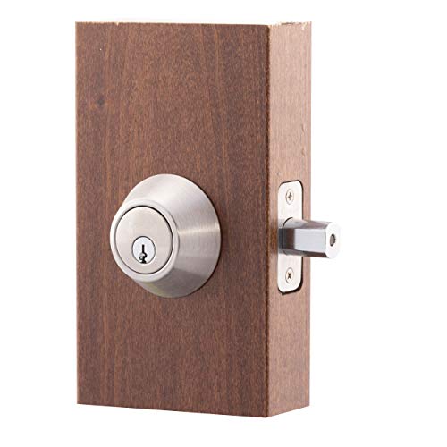 Copper Creek DB2410SS Single Cylinder Deadbolt, Standard Size, Satin Stainless