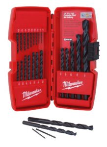 drill bit set, black oxide, 21 pcs.