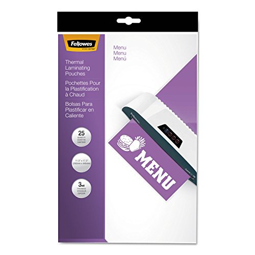 Fellowes 52011 Laminating Pouches, 3Mil, 12 X 18, 25/Pack