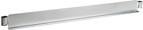 Quantum Storage Systems 36BH Bin Rail Holder for 36" Wide Wire Shelving Units, Chrome Finish, 3" Width x 36" Wide x 3" Height