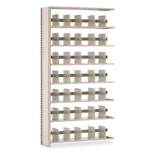 Tennsco : Snap-Together Open Shelving Steel 7-Shelf Closed Add-On Unit, 48 x 12 x 88, Sand -:- Sold as 2 Packs of - 1 - / - Total of 2 Each