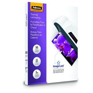 FELLOWES 52225 ImageLast(TM) Laminating Pouches, Letter, 50pk (3Mil)