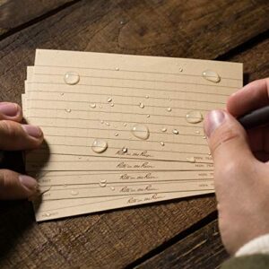 Rite in the Rain All Weather Index Cards, 3" x 5", Universal Pattern, Tan (No. 991T)