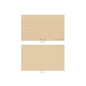 Rite in the Rain All Weather Index Cards, 3" x 5", Universal Pattern, Tan (No. 991T)