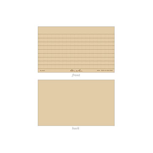 Rite in the Rain All Weather Index Cards, 3" x 5", Universal Pattern, Tan (No. 991T)