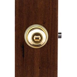 Copper Creek BK2040PB Ball Door Knob, Keyed Entry Function, 1 Pack, in Polished Brass