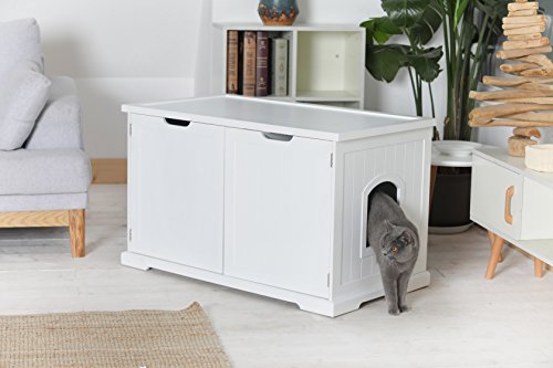 Merry Products Cat Washroom Bench, White