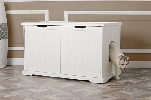 Merry Products Cat Washroom Bench, White