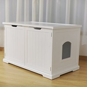 Merry Products Cat Washroom Bench, White