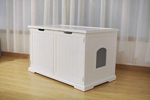 Merry Products Cat Washroom Bench, White