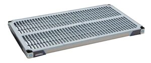 metro metromax i mx2442g plastic industrial shelf with grid mat, 24" x 42"