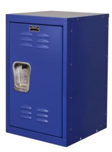 hallowell hkl151524-1gs kid mini locker, 15" width x 15" depth x 24" height, single tier, 1-wide, knock-down, 717 grand slam